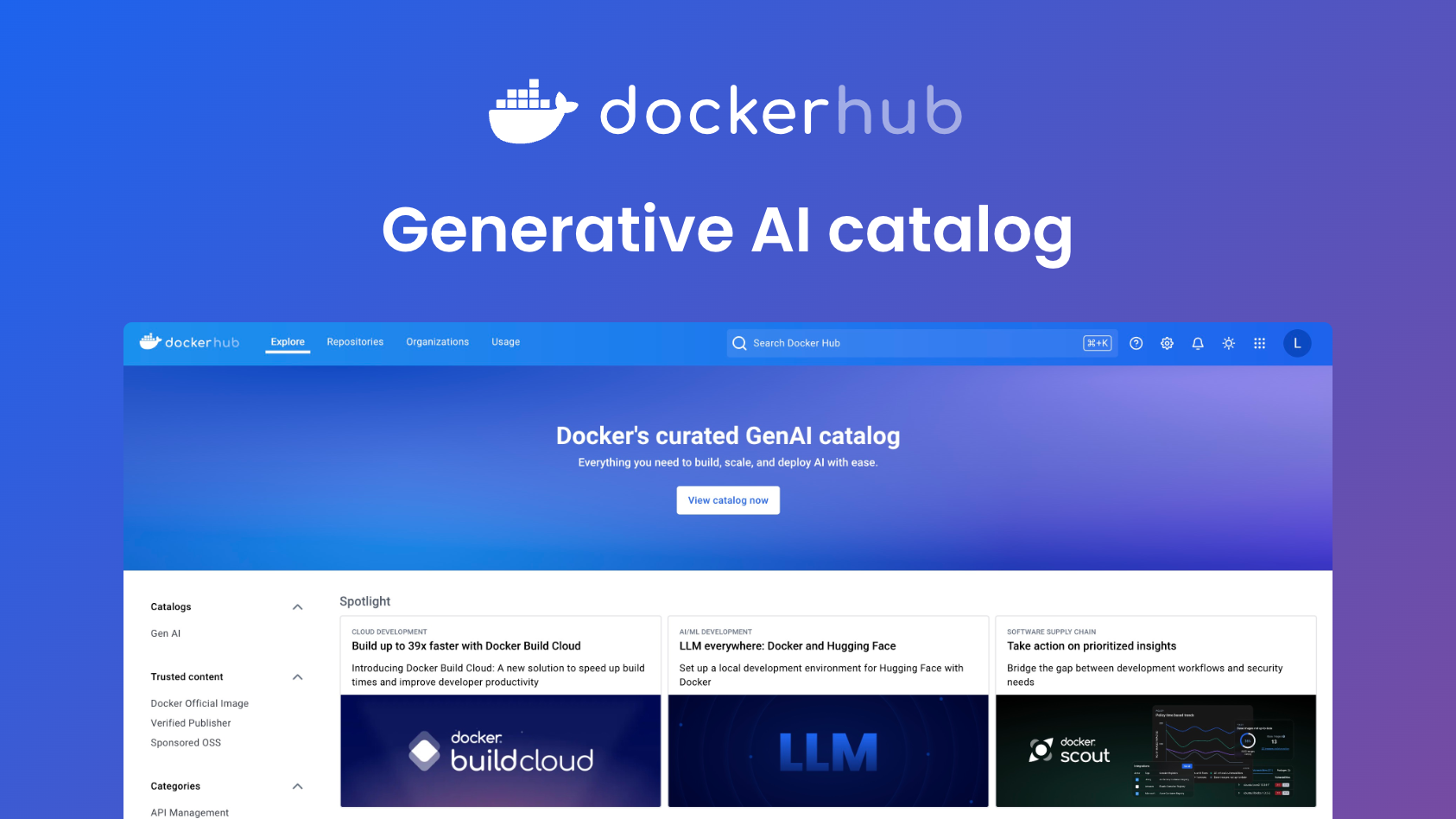 Docker Gen Ai Models And Tools Docker Hub Catalog